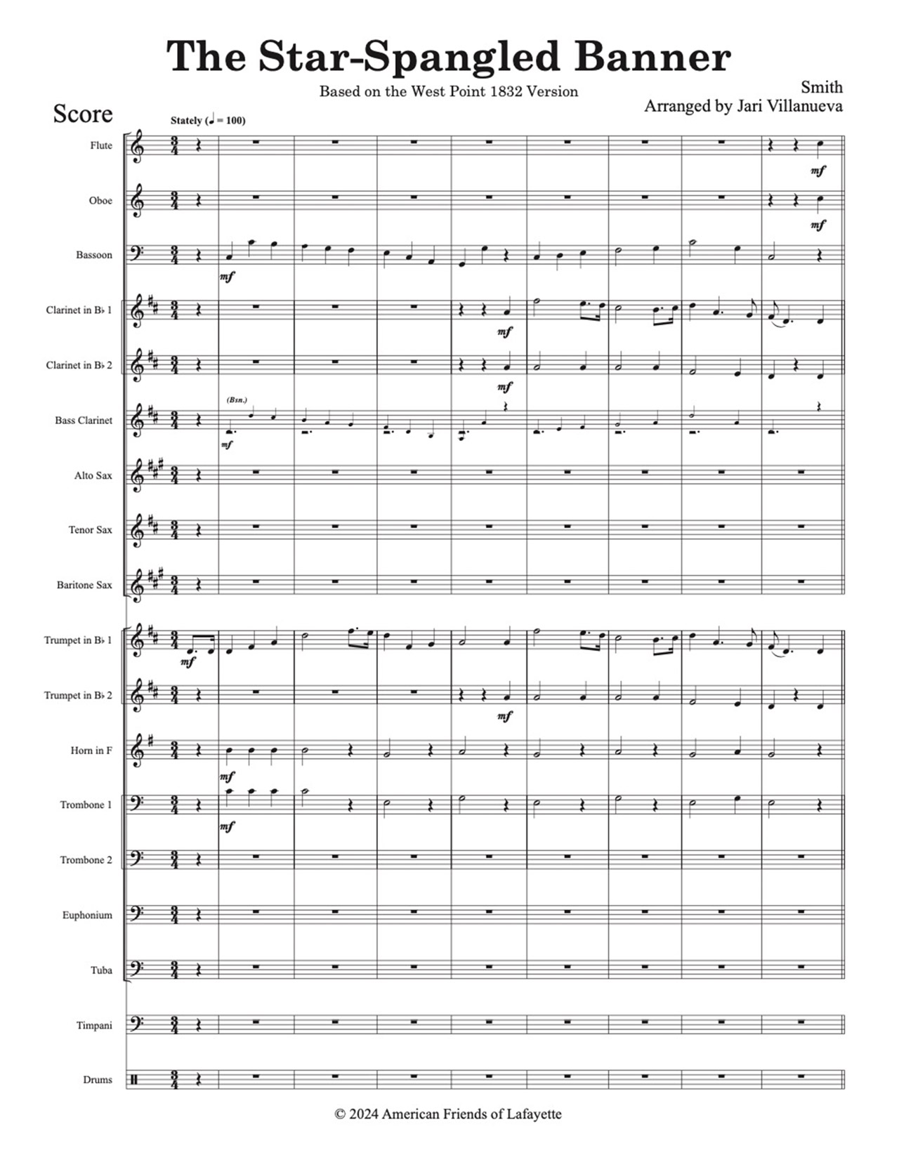 The Star-Spangled Banner – Lafayette 200