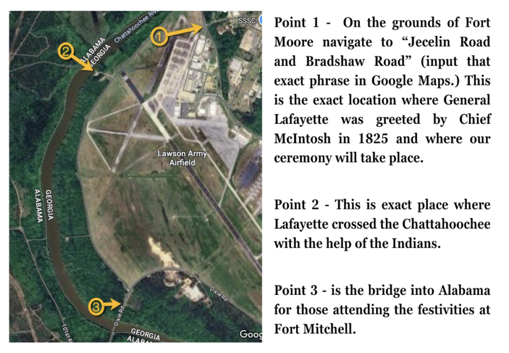 Bicentennial of Lafayette’s Farewell Tour Visits Fort Moore, GA ...